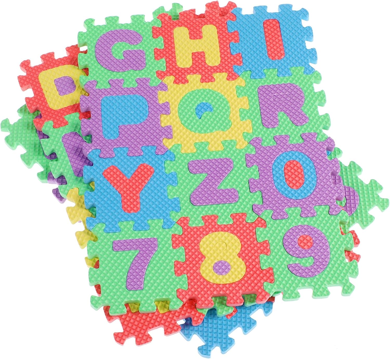 Zerodeko Baby Play Mat Puzzle Mat 36PCS Number Alphabet Mat for Kids ...