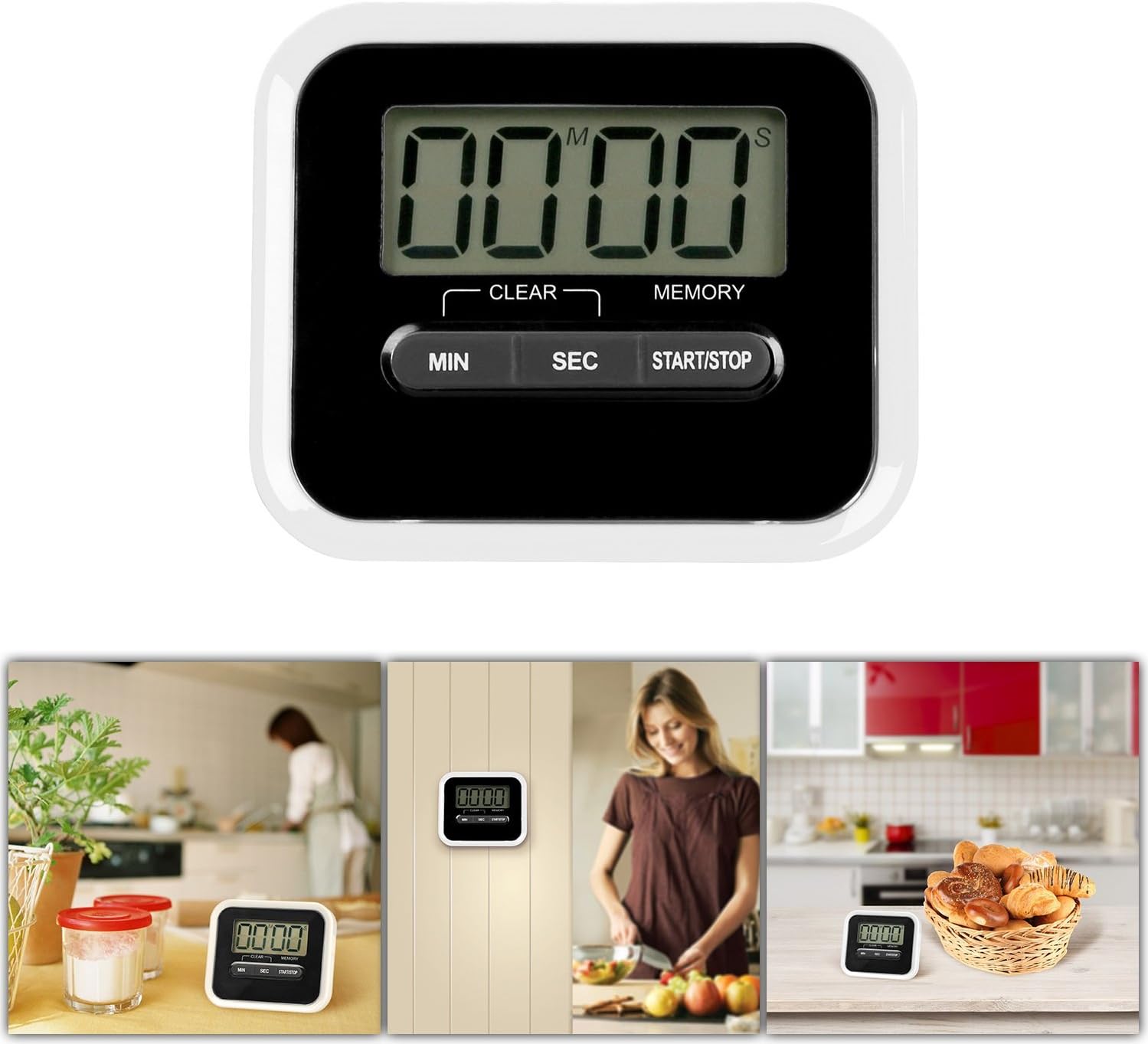 Amazon.com: GPCT [Mini] Digital [Kitchen Cooking] Timer W/Loud Alarm ...