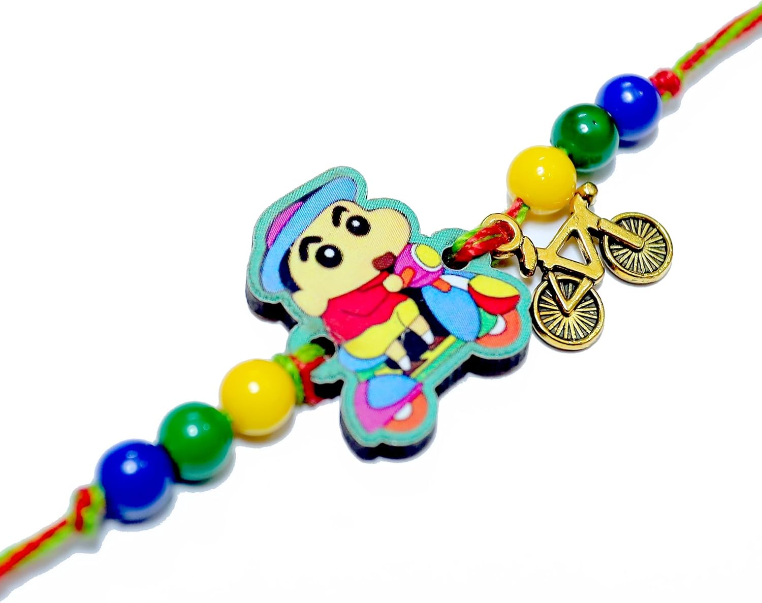 Amazon.com: DEKORASI Shinchan Rakhi for Brother - Rakhi Thread for Bhai ...