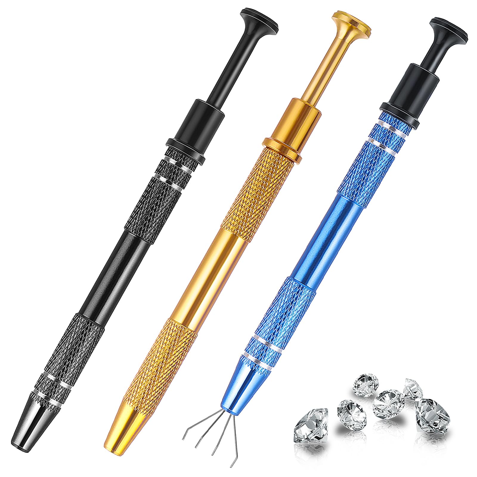 3Pcs 4 Claw Jeweler's Pick Up Tool, Mabor Multifunctional Piercing Ball ...