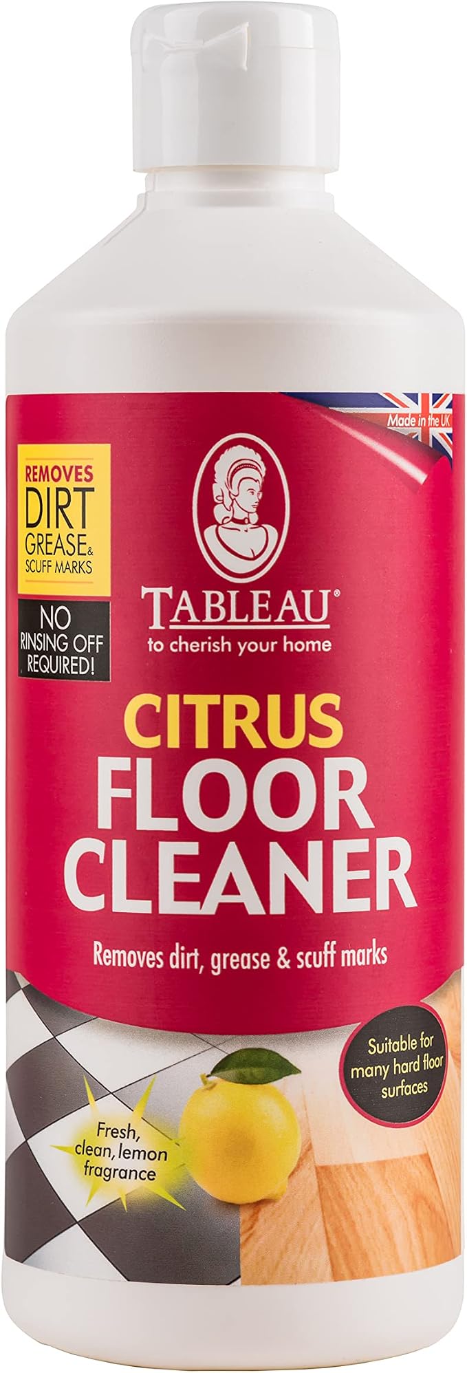Tableau Citrus Floor Cleaner 500ml Solvent Free, Ideal On PVC, Rubber ...