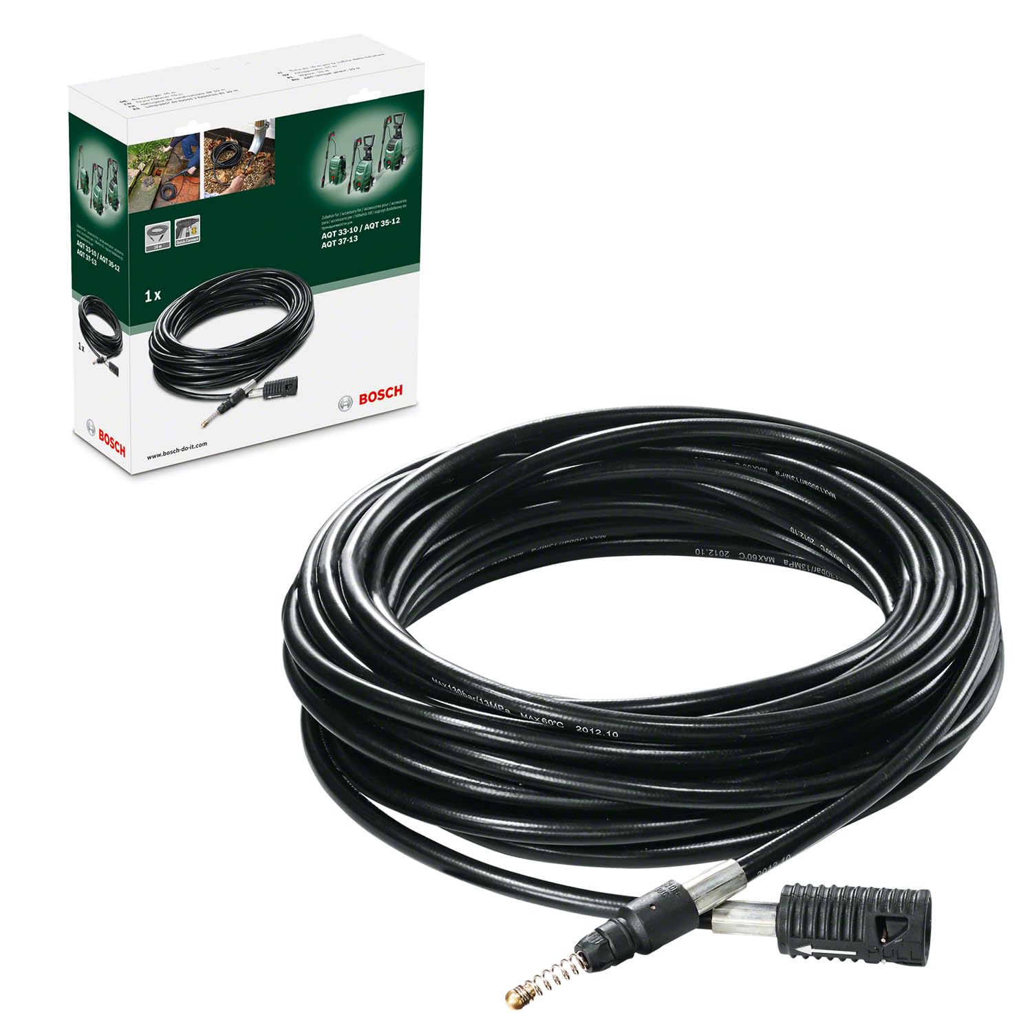 Bosch 10m Drain Cleaner (130 bar) for Bosch High Pressure Washers ...