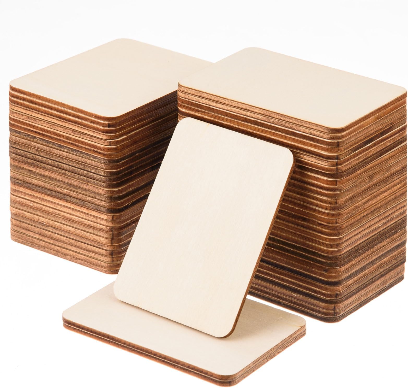 Amazon.com: Bright Creations 60 Pack Unfinished Wood Cutouts for Crafts ...