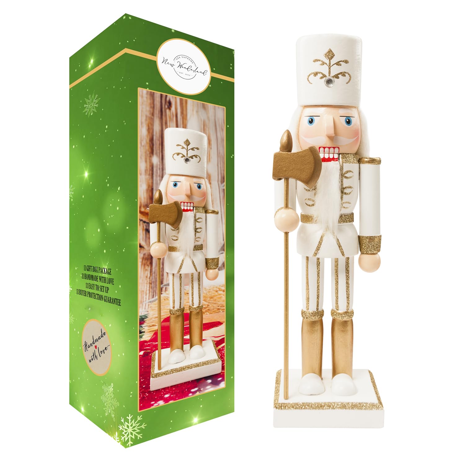 Amazon.com: USA SUPREME Traditional Christmas Nutcracker Wooden Soldier 10 inches Decorations ...