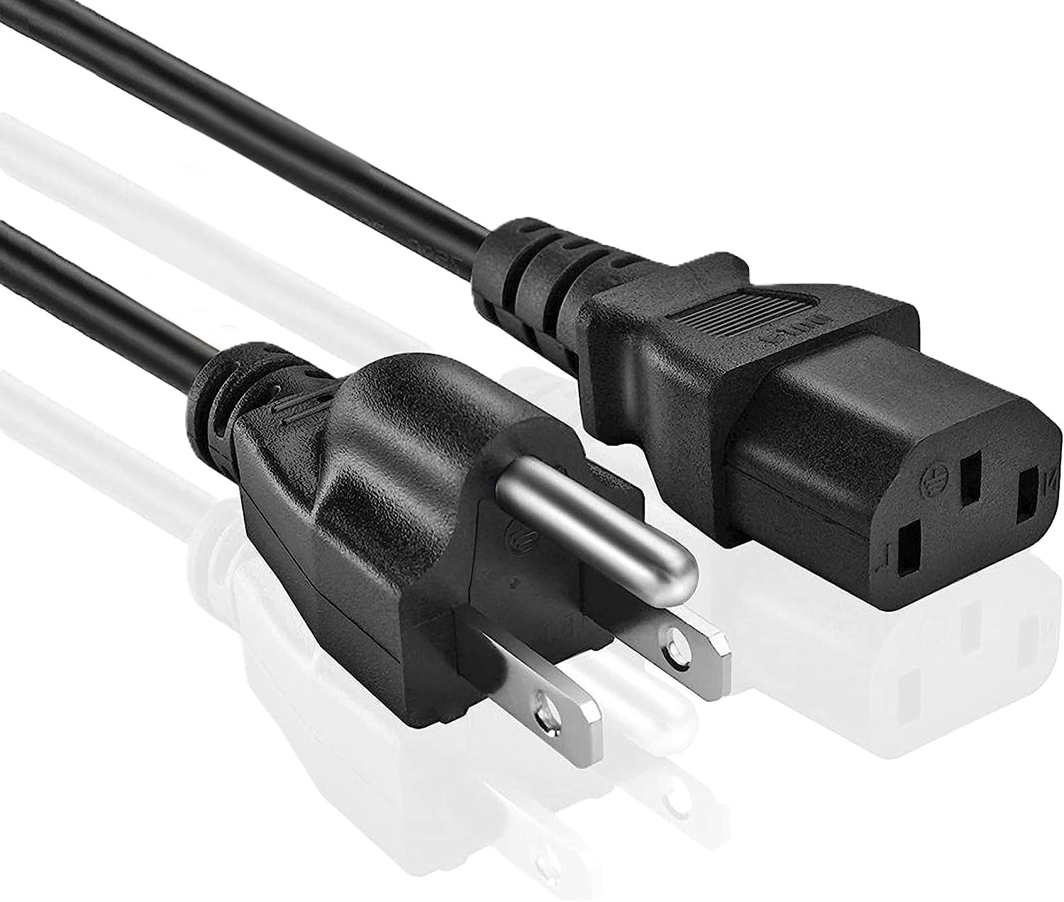 Amazon.com: KUNCAN 6Ft Computer Power Cord - Universal PC Power Supply ...