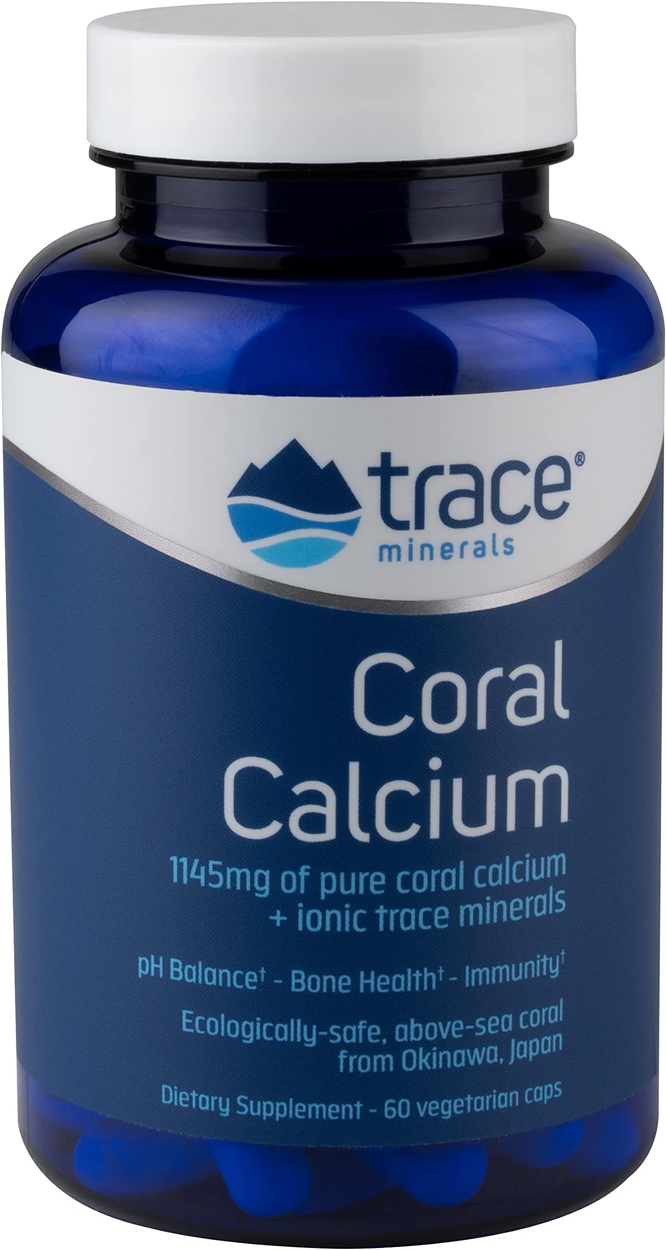 Amazon.com: Trace Minerals | Coral Calcium with ConcenTrace | Bone ...