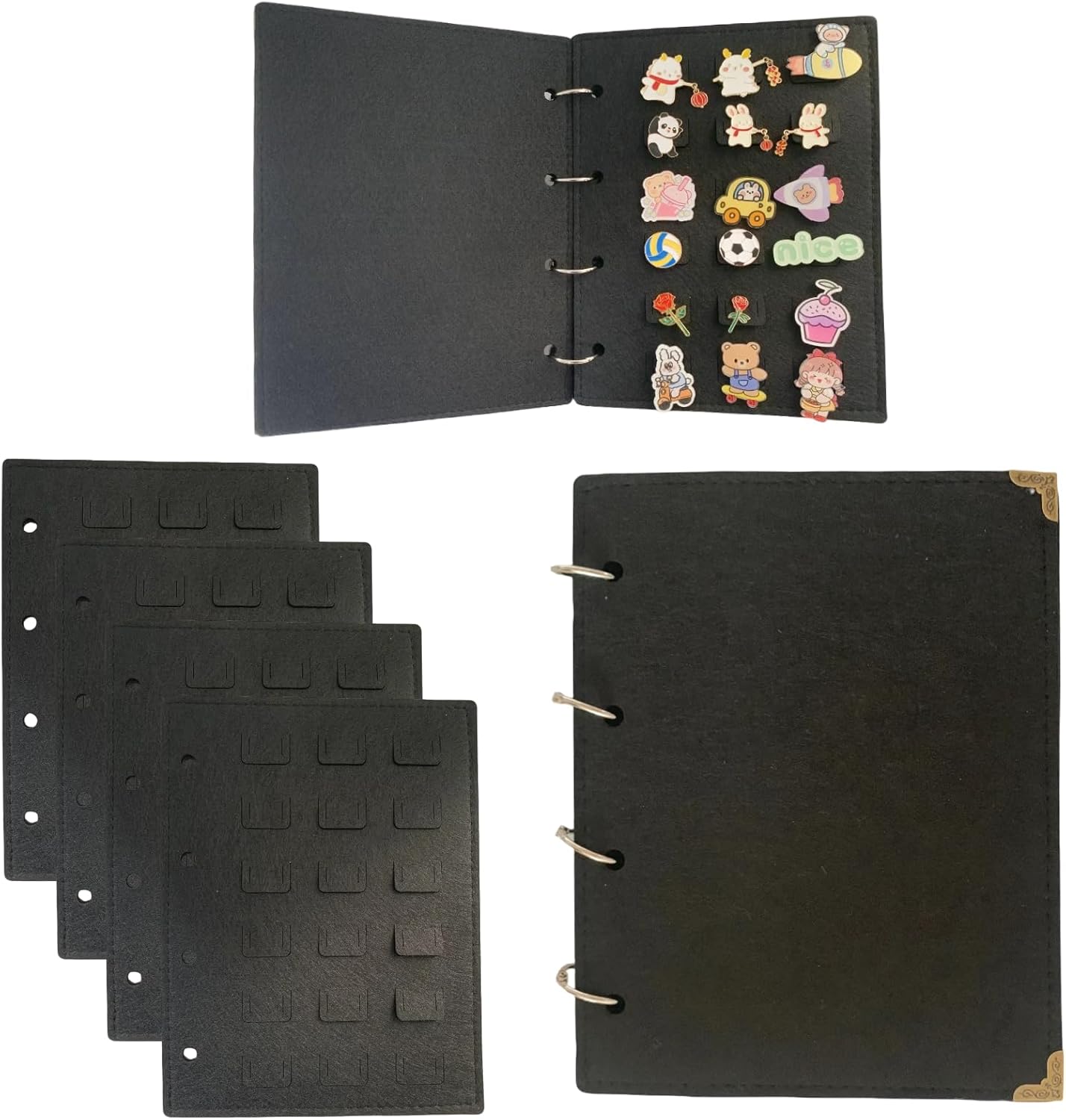 Amazon.com: Pin Binder for Collectors, Pin Collection Book Organizer ...