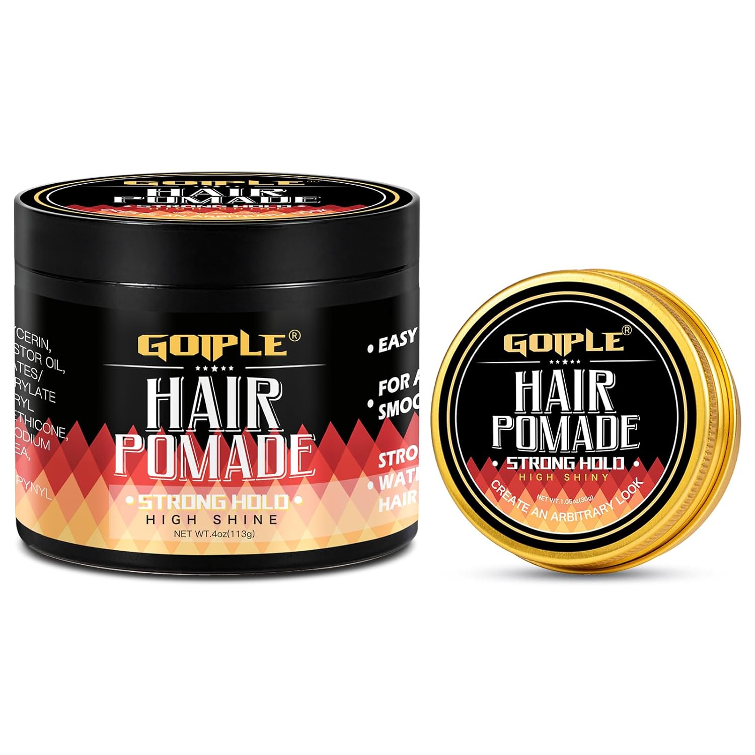 Amazon.com: Original Pomade for Men Strong Hold - High Shine Mens Hair ...