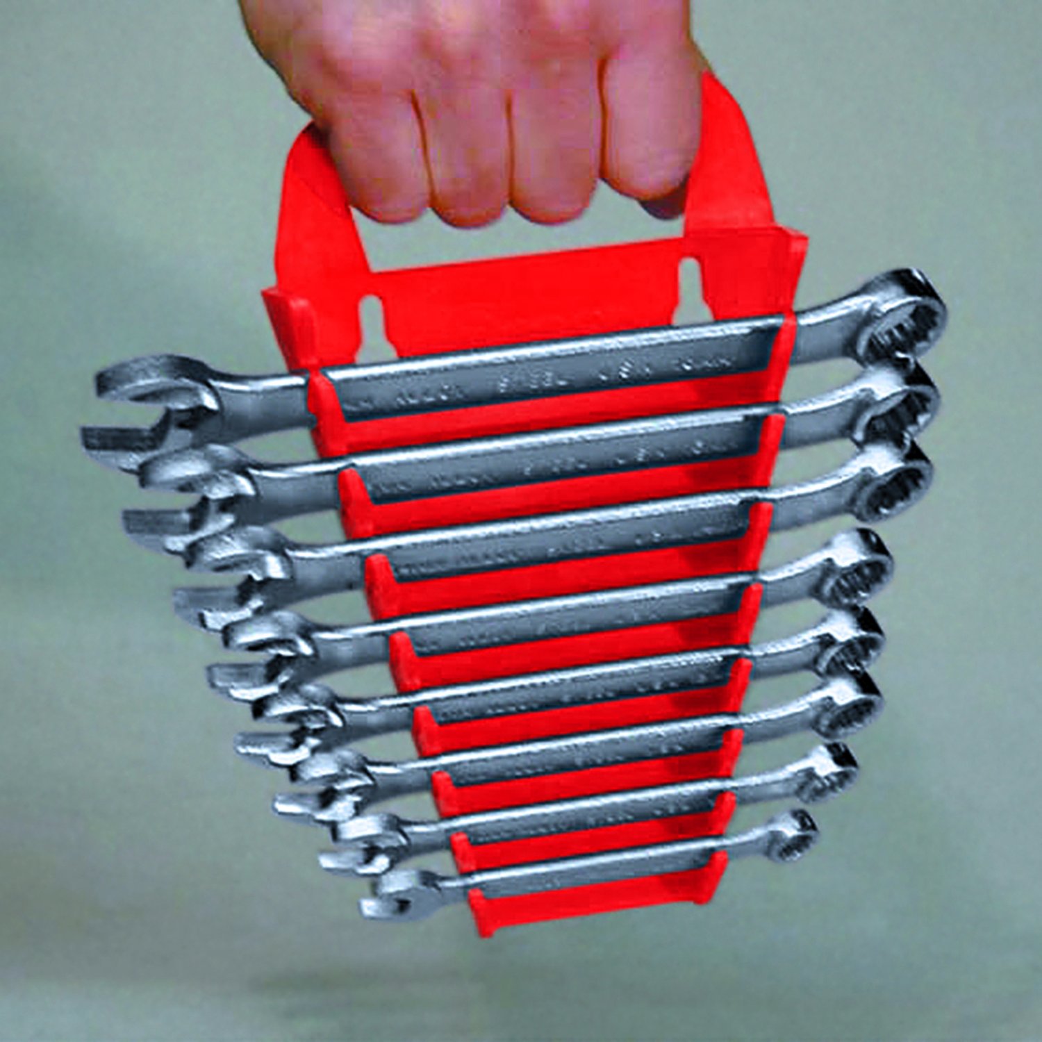 Snapklik.com : Ernst Manufacturing 5040-Red Gripper Wrench Organizer