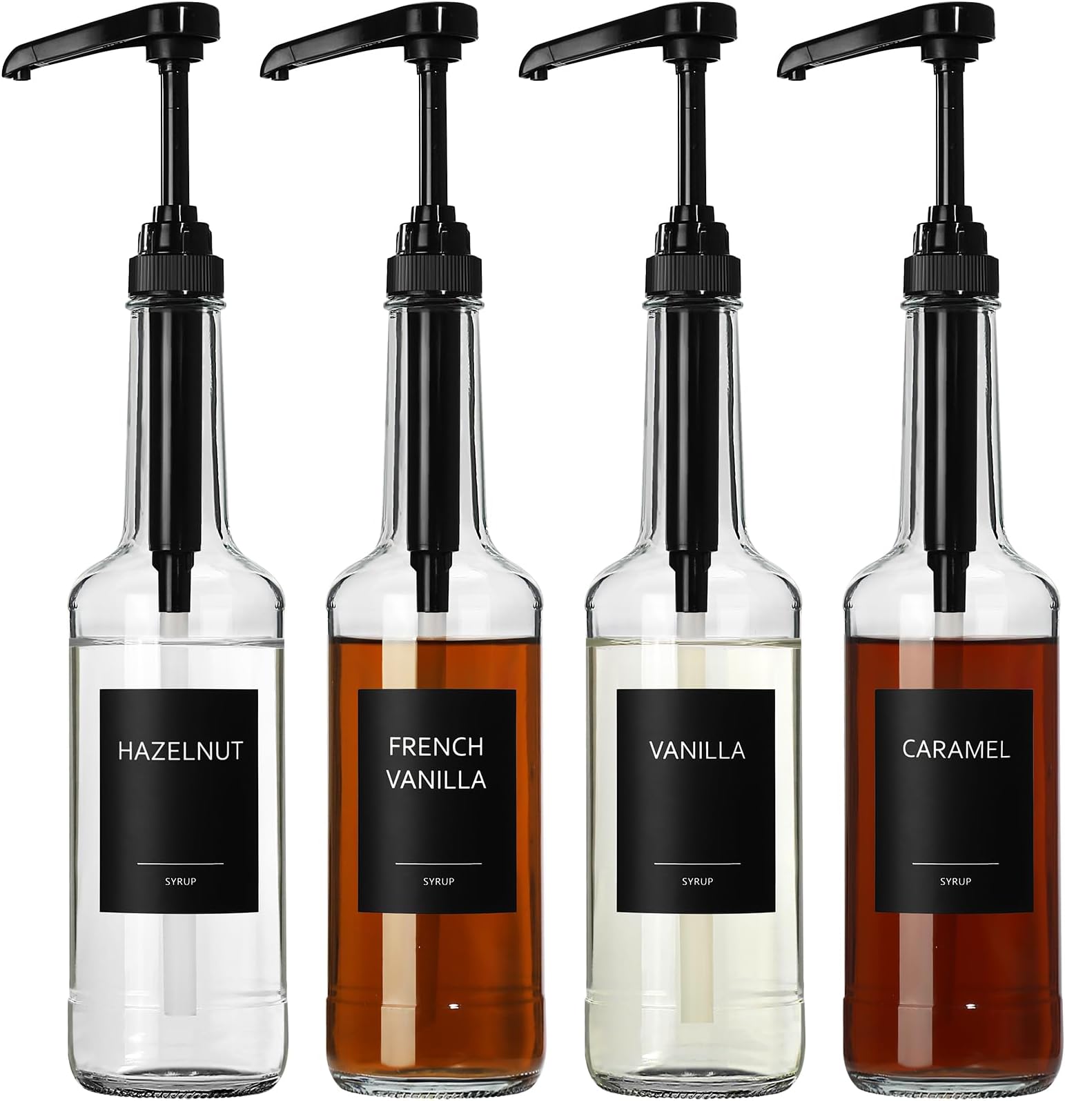 Amazon.com: ALPIRIRAL Coffee Syrup Dispenser for Coffee Bar, 16.9 fl oz ...