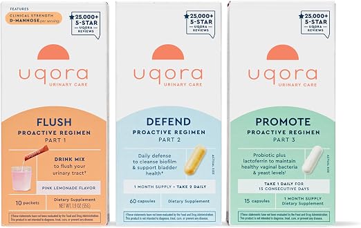 Amazon.com: Uqora Complete Regimen with Flush, Defend & Promote ...