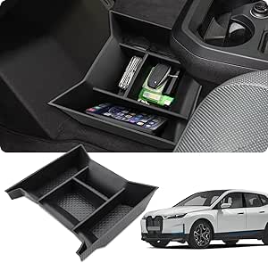 Amazon.com: MARCHFA Center Console Organizer Tary Compatible for 2022 2023 2024 2025 BMW iX I20 ...