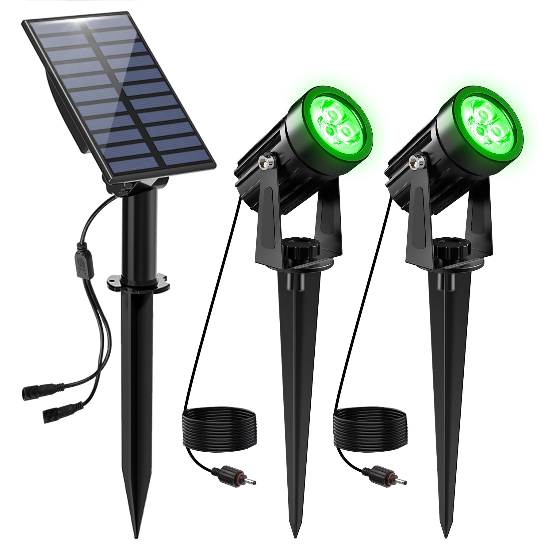 NATPOW Solar Garden Spot Lights, Solar Uplighters Outdoor Garden, 2-in ...