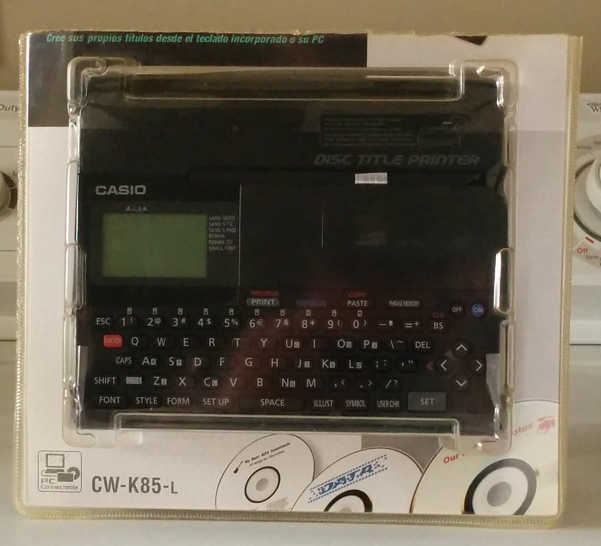 Casio CW-K85 Disc Title Printer with Keyboard : Amazon.ca: Electronics
