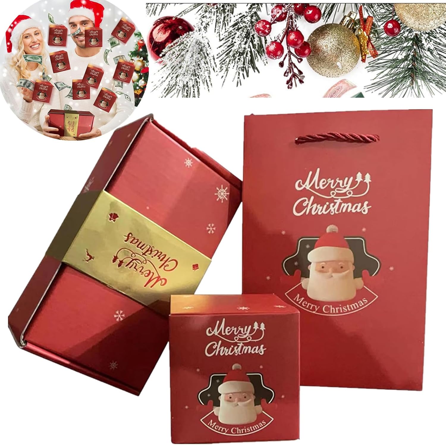 Amazon.com : Surprise Gift Box Explosion, Merry Christmas Explosion ...