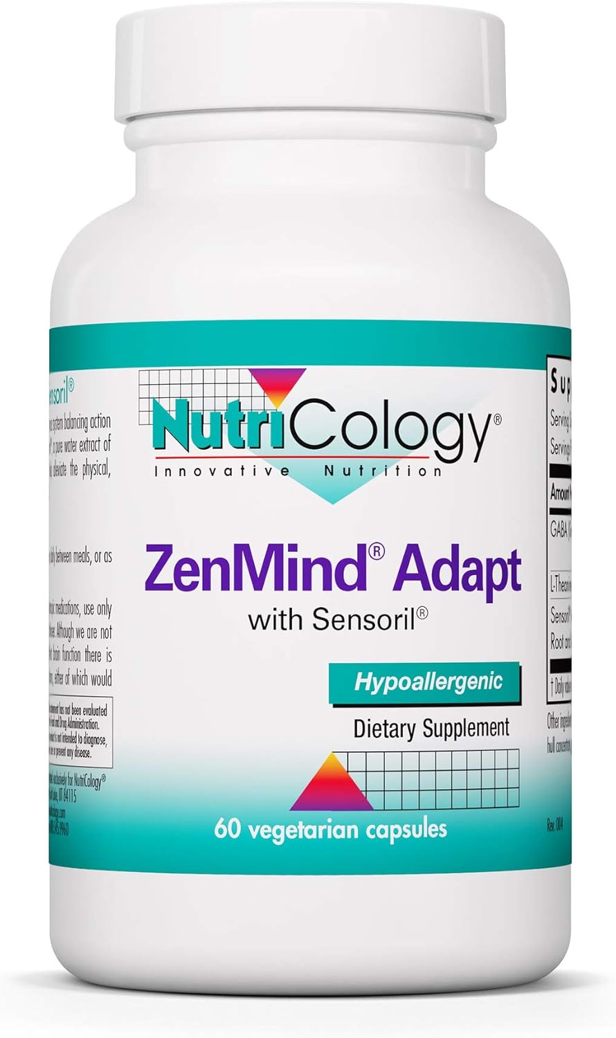 Amazon.com: Nutricology Zen Adapt Supplement - Stress Support Blend ...
