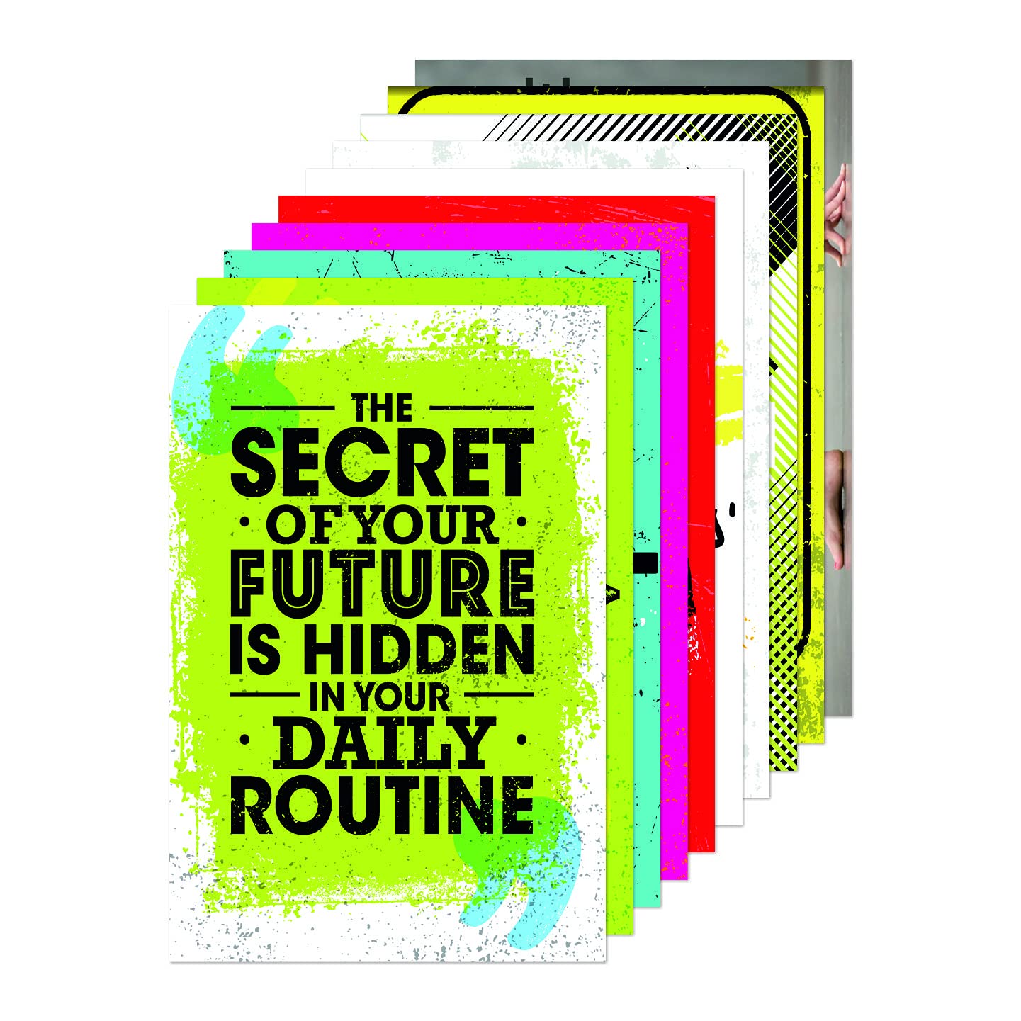 PRINTELLIGENT Motivational Positive Office Quotes Inspirational Wall ...