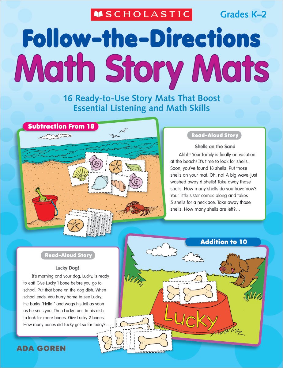 Amazon.com: Follow-the-Directions Math Story Mats: 16 Ready-to-Use ...