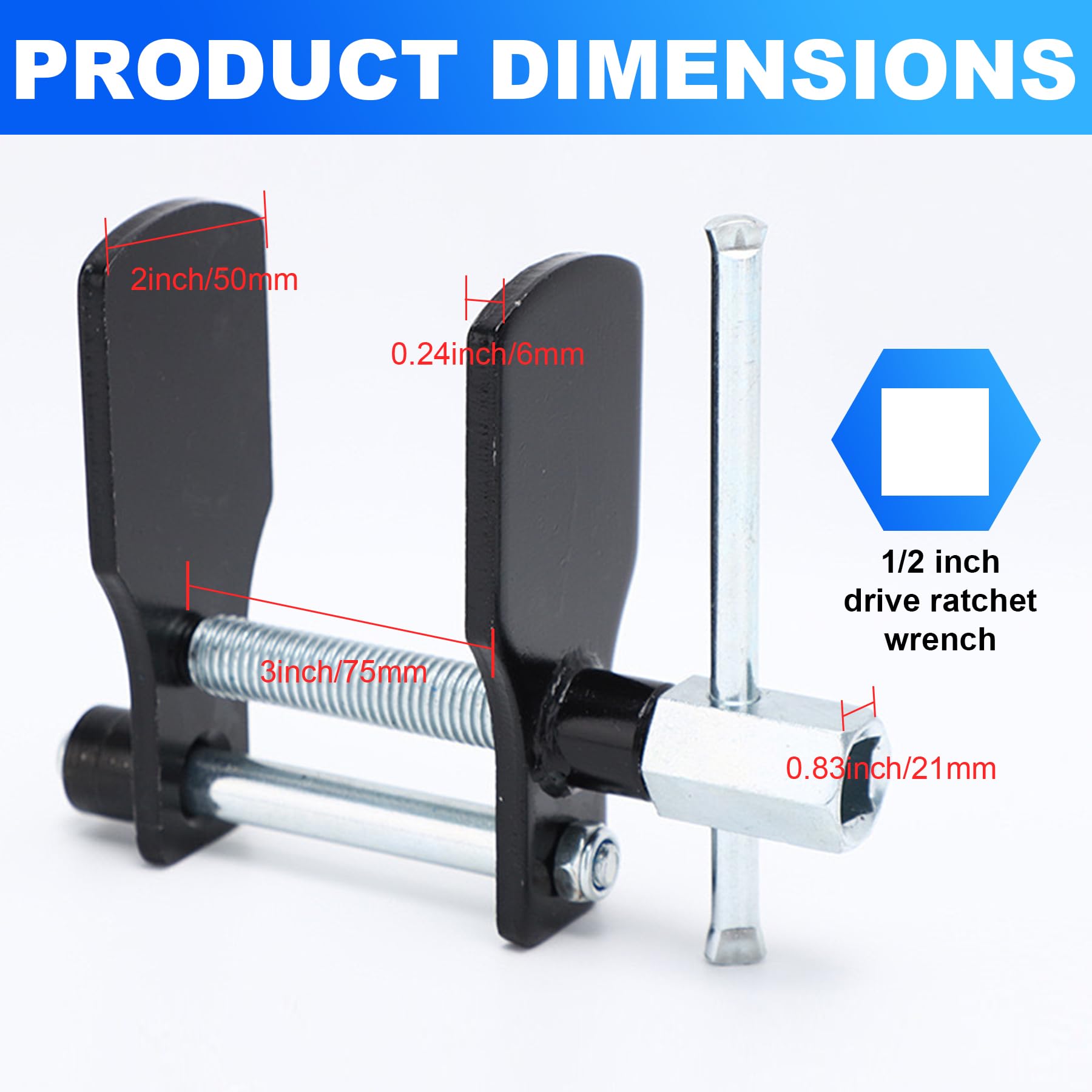 Snapklik.com : Disc Brake Piston Pad Spreader,Brake Caliper Compression ...