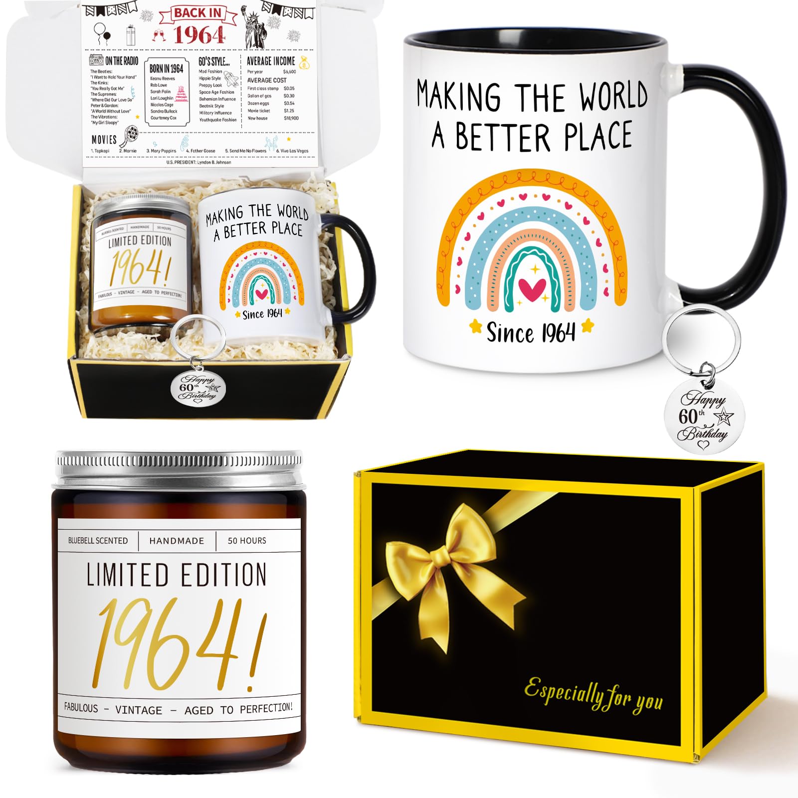 Amazon.com: 60th Birthday Gifts for Women, 60th Birthday Gifts for Men ...