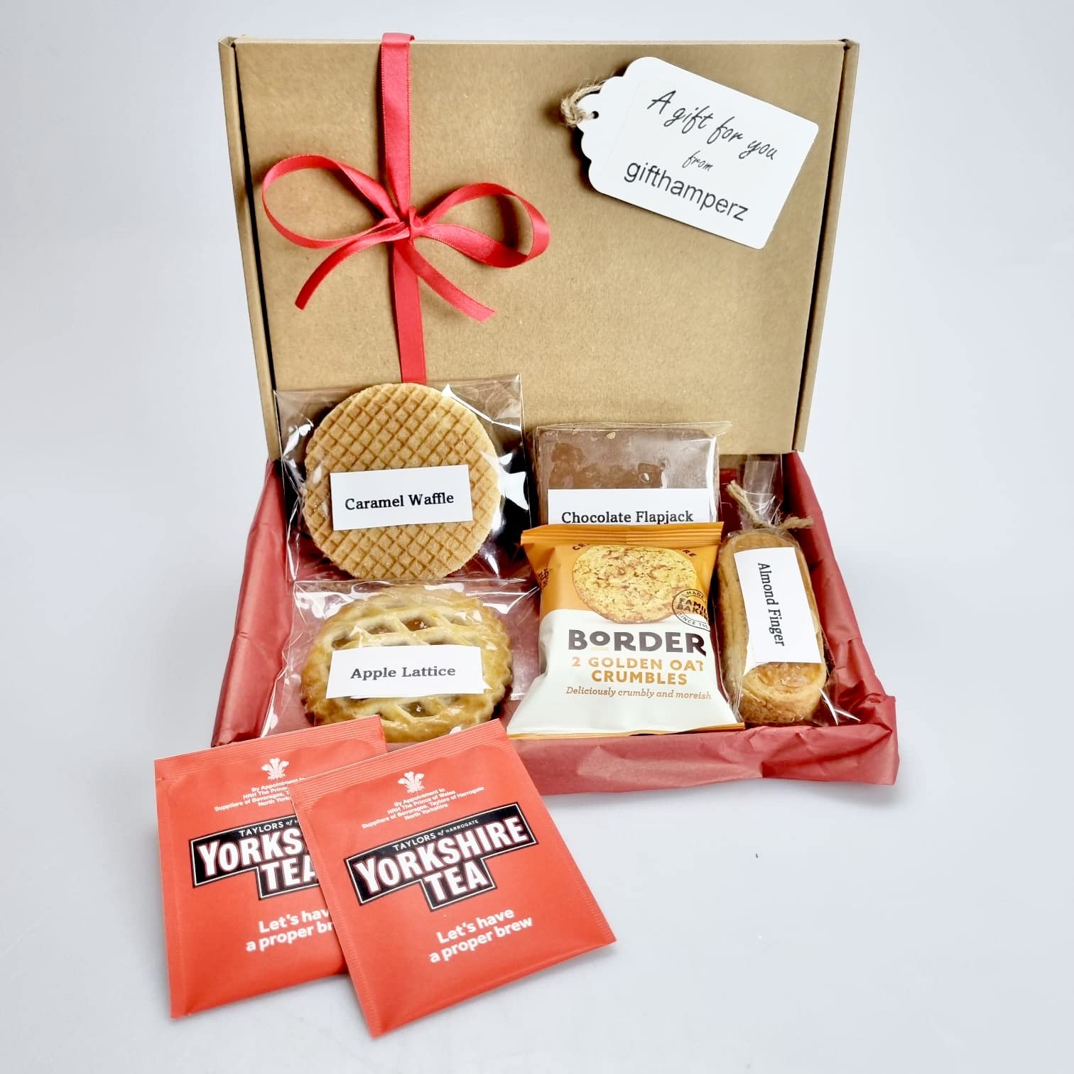 Afternoon Tea Snack Hamper Box - add personal message : Amazon.co.uk ...