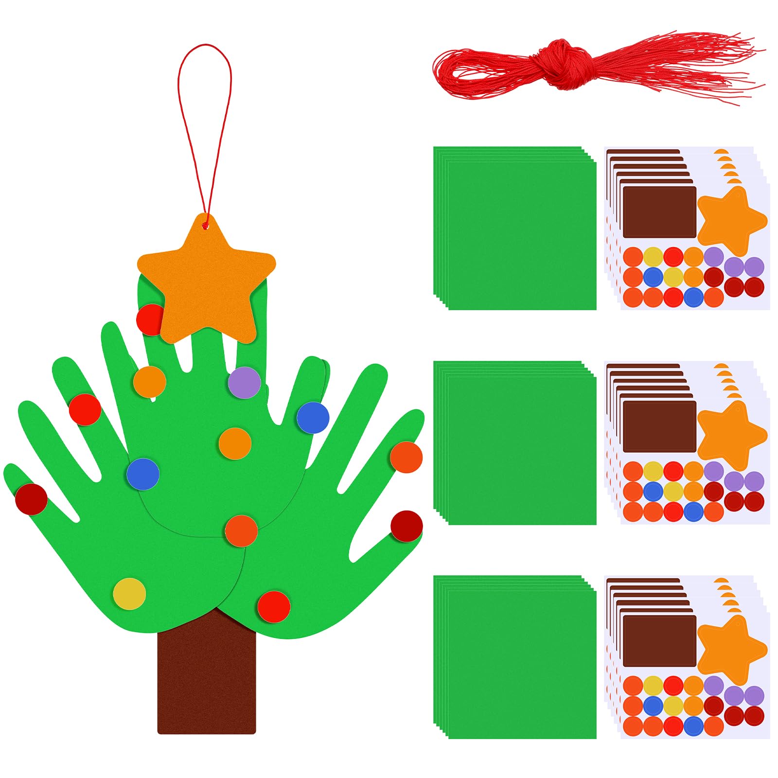 Handprint Paper Ornaments