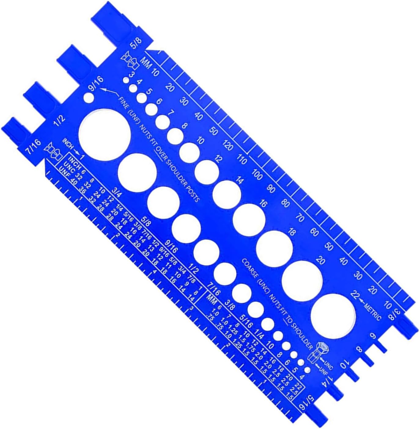 Measuring Tool Screw Nut Bolt Drill Bit Thread Pitchs Gauges Checker ...