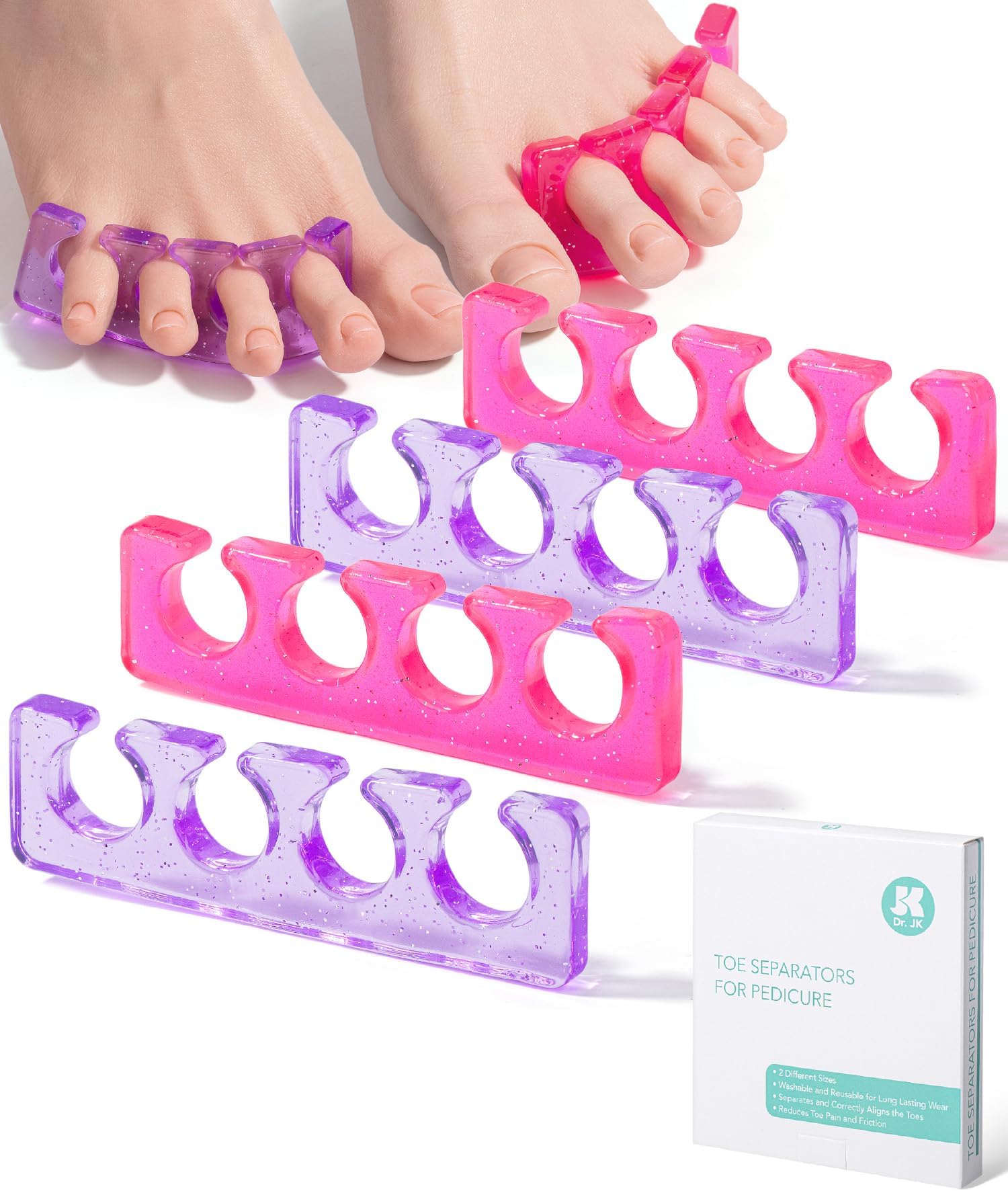 Amazon.com : Toe Separators for Women, Pedicure Toe Spacers & Spreaders ...