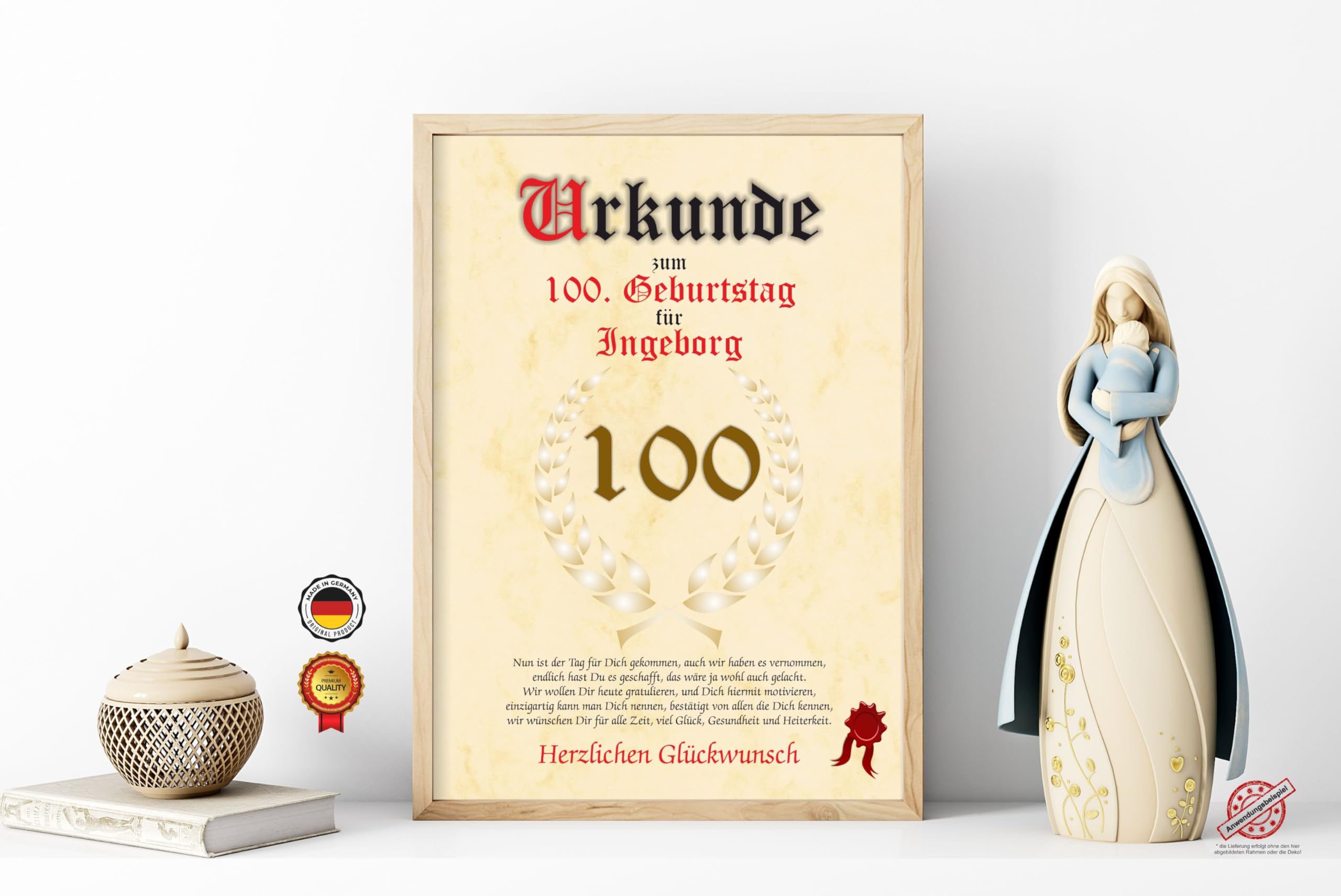 100th Birthday Certificate 100th Day Certificates [100 Days Brighter!]