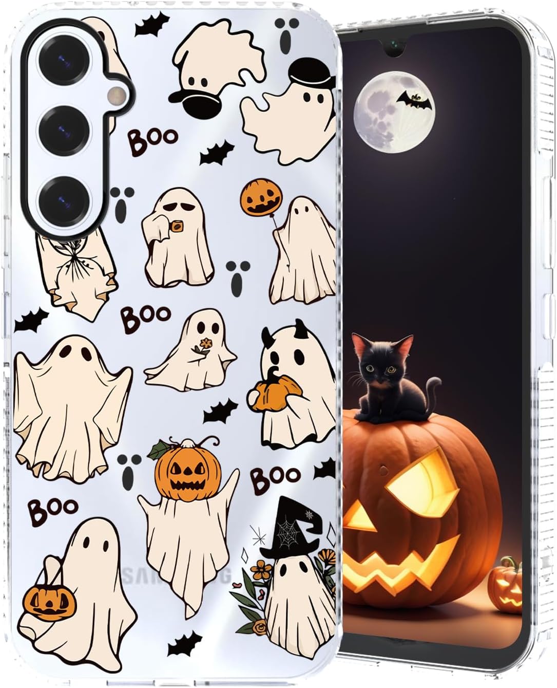 Amazon.com: GUESNUY Ghost Phone Case Compatible for Samsung Galaxy A16 ...