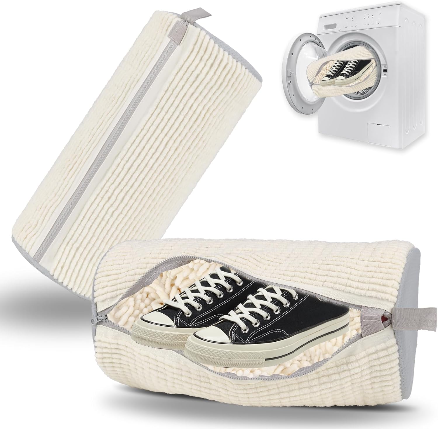 Amazon.com: XFHMYDM Shoe Washing Machine Bag, Reusable Laundry Shoe Bag ...