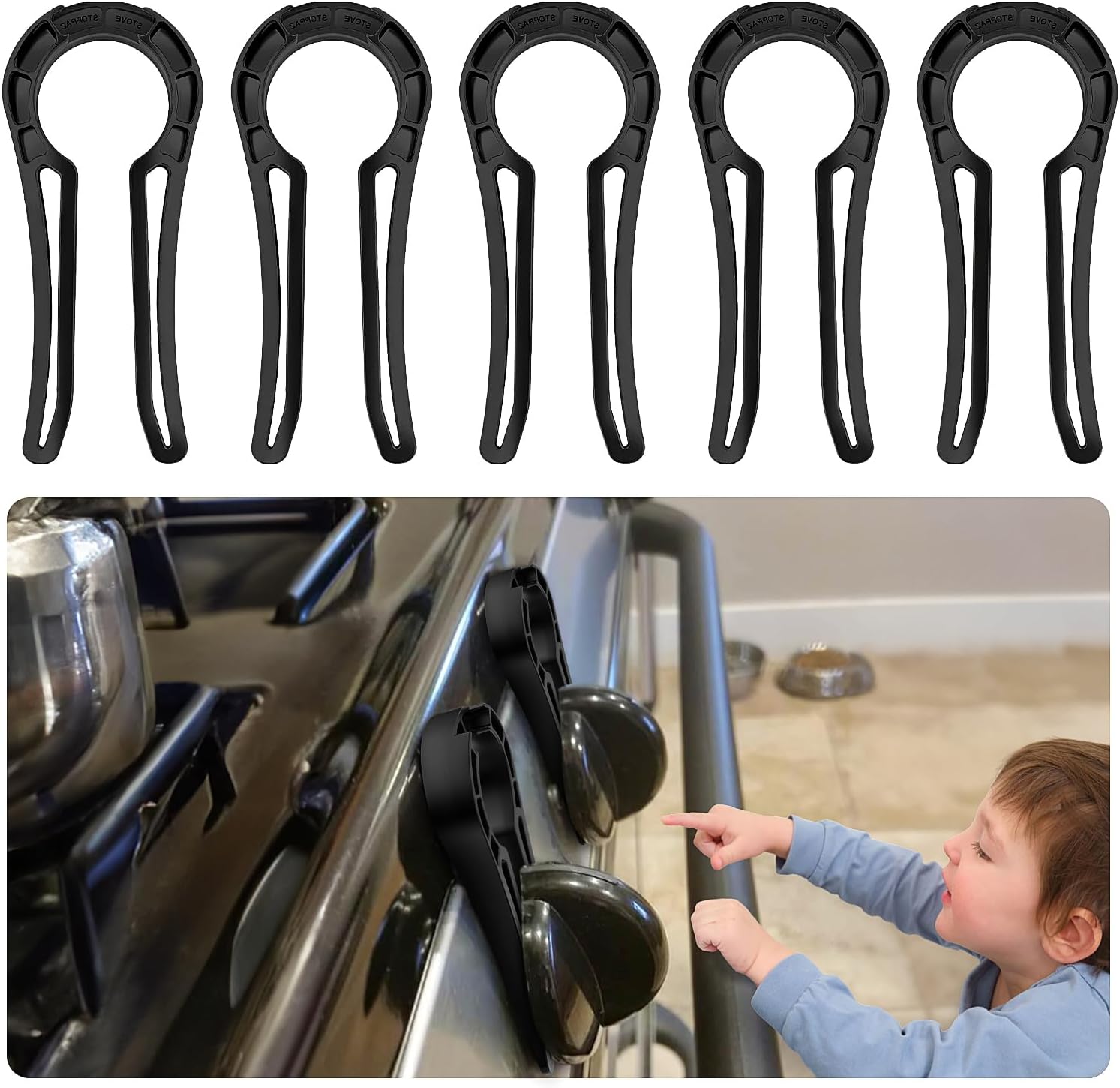 Amazon.com : Gas Stove Knob Locks, Oven Lock Child Safety Stove Guard ...