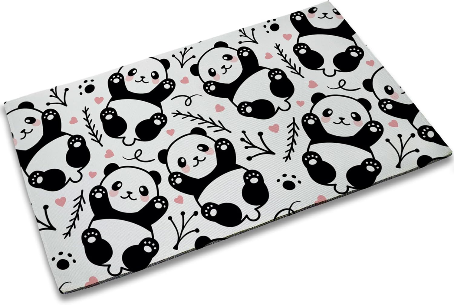 Amazon.com: TUBAMQ Panda Doormat Entrance Rugs Indoor 17 x 30 Inch,Cute ...