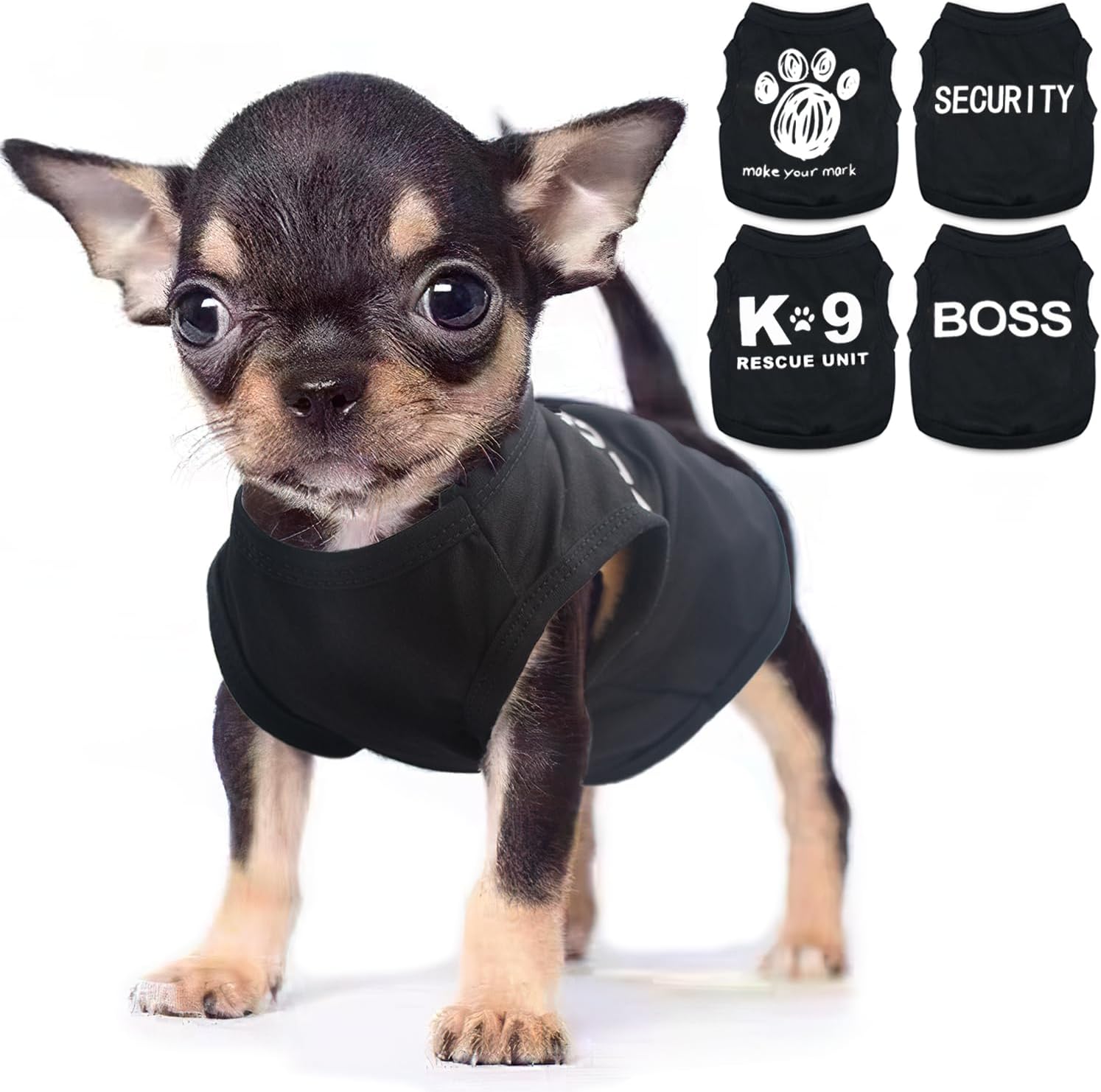 Juego de 4 ropa para perros pequeños, ropa para perros pequeños, ropa de té, Yorkie Chihuahua ...