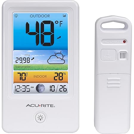 Amazon.com: AcuRite Color Weather Station with Temperature, Humidity ...