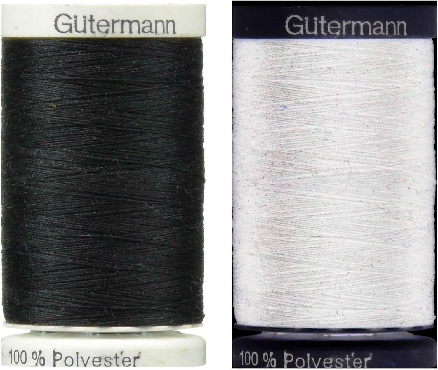 Amazon.com: Sew-All, All PurposeThread 547 Yards- 1 Black and 1 White ...