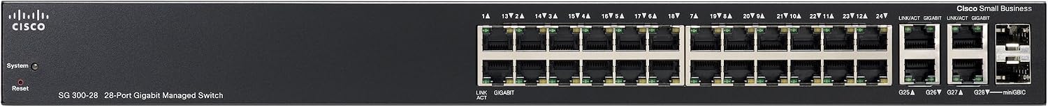 Amazon.com: Sg 300-28 28-port gigabit managed switch : Electronics