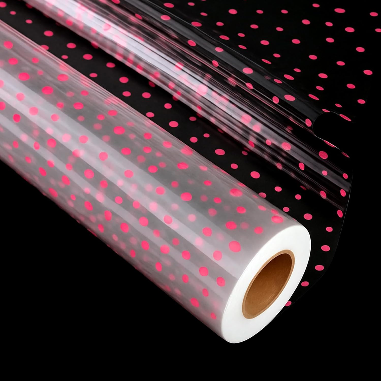 TIMEUPRISE 120 ft Clear Cellophane Wrap Roll (120 Ft x 34 in), 3 Mil ...