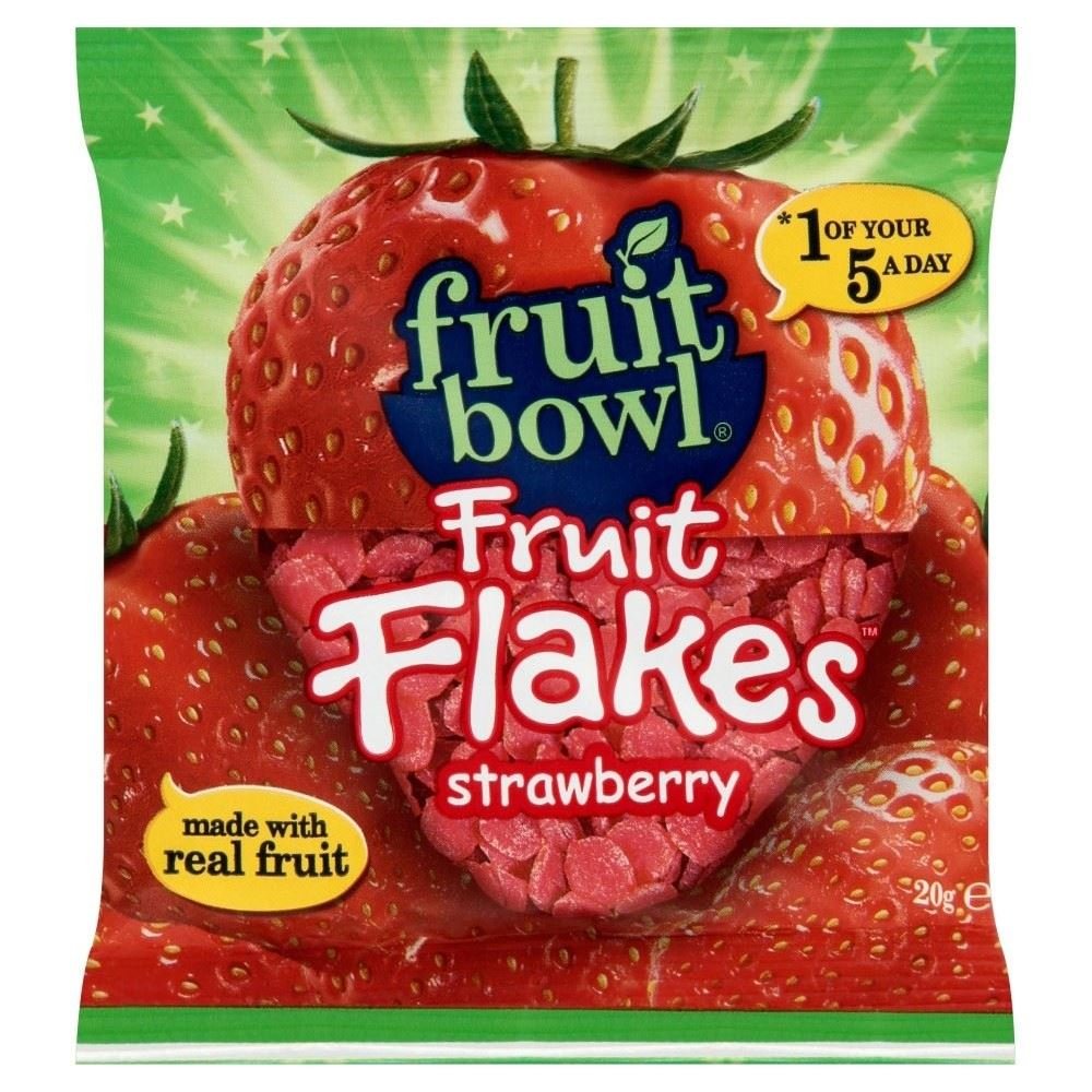 Amazon.com : Fruit Bowl Fruit Flakes Strawberry (20g) - Pack of 6 ...