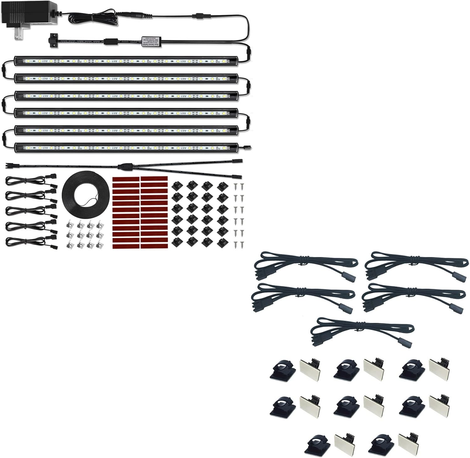 Litever LED Safe Lighting Kit Door Activated Extra Extension Cables ...