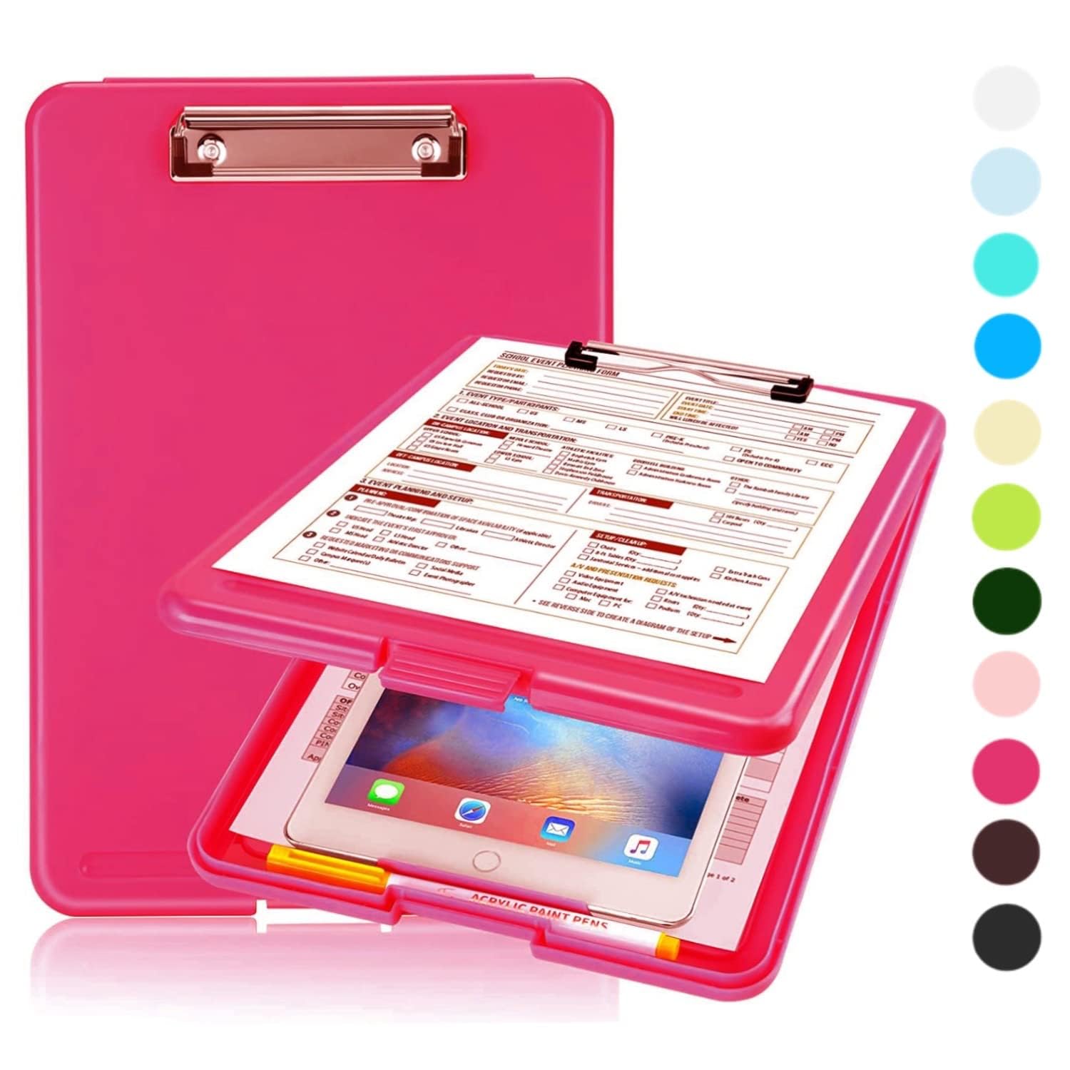 Shaktism Plastic Portable Clipboard Writing Pad Board Big Size Paper ...