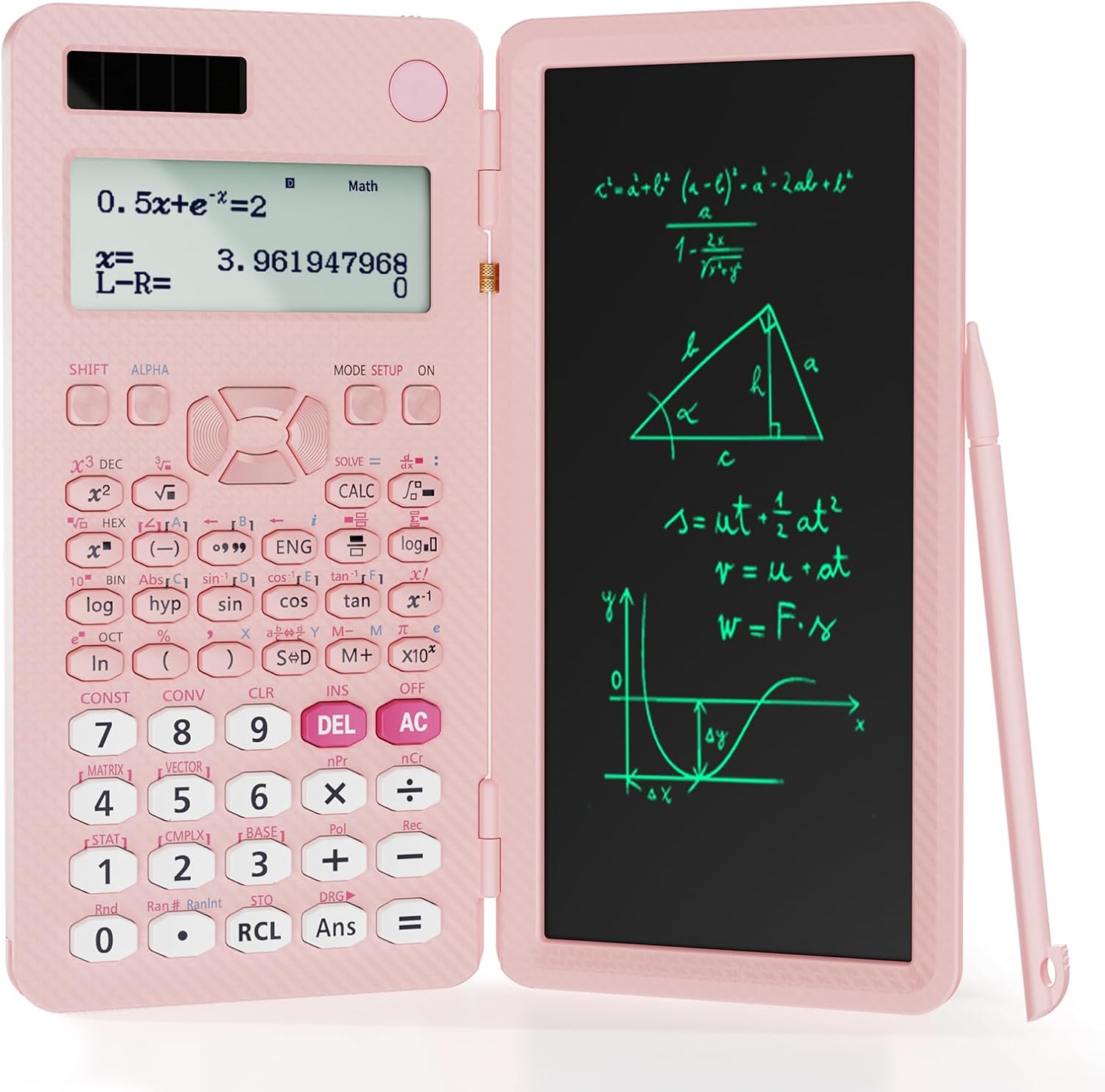 Amazon.com : Rechargeable Scientific Calculator for Students, Pink ...