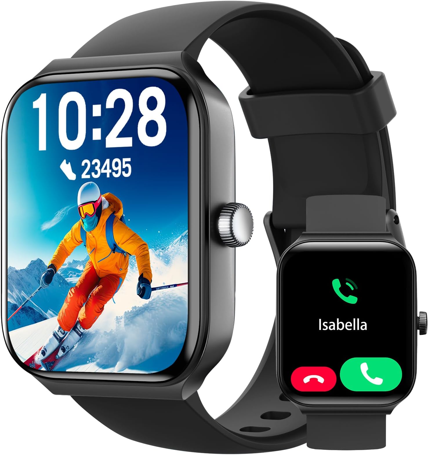 Amazon.com: GRV Smart Watch for iOS and Android Phones (Answer/Make ...