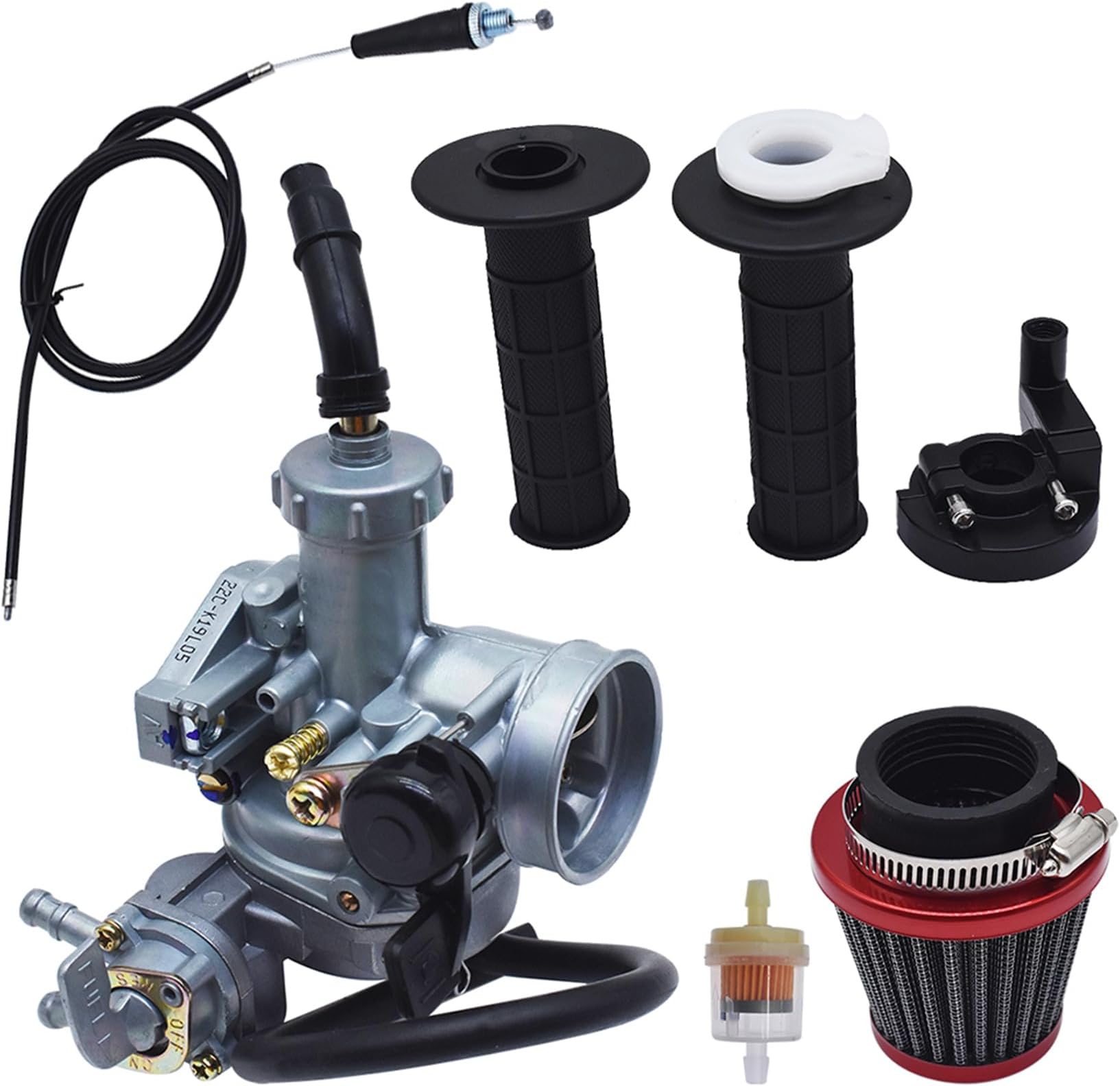 Amazon.com: labwork Carburetor and Throttle Cable and Handle Bar and ...
