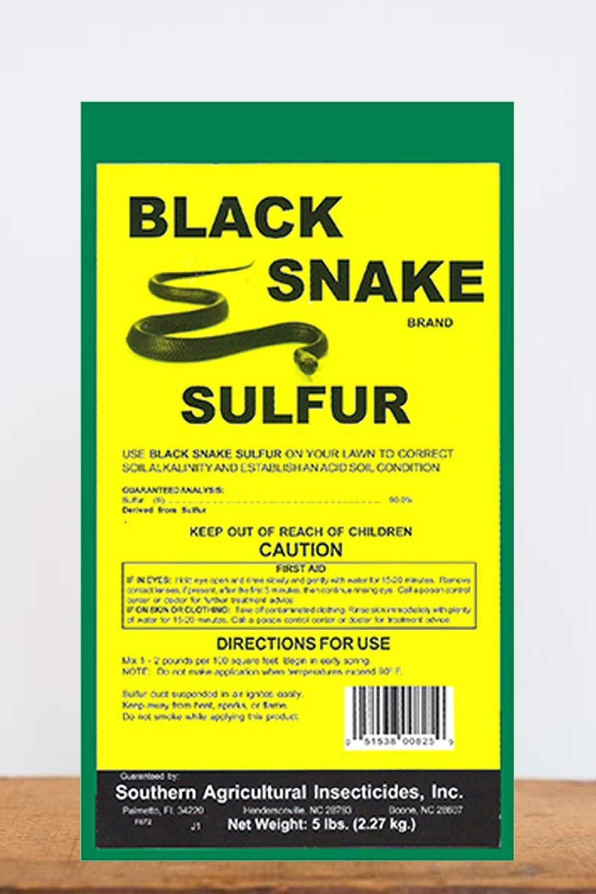 Amazon.com : 00825 5 LB BLACK SNAKE SULFUR : Patio, Lawn & Garden