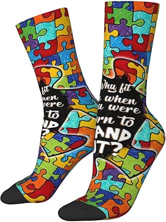 Amazon.com: Rmqsyhfz Autism Awareness Socks Men Women Cute Autism ...
