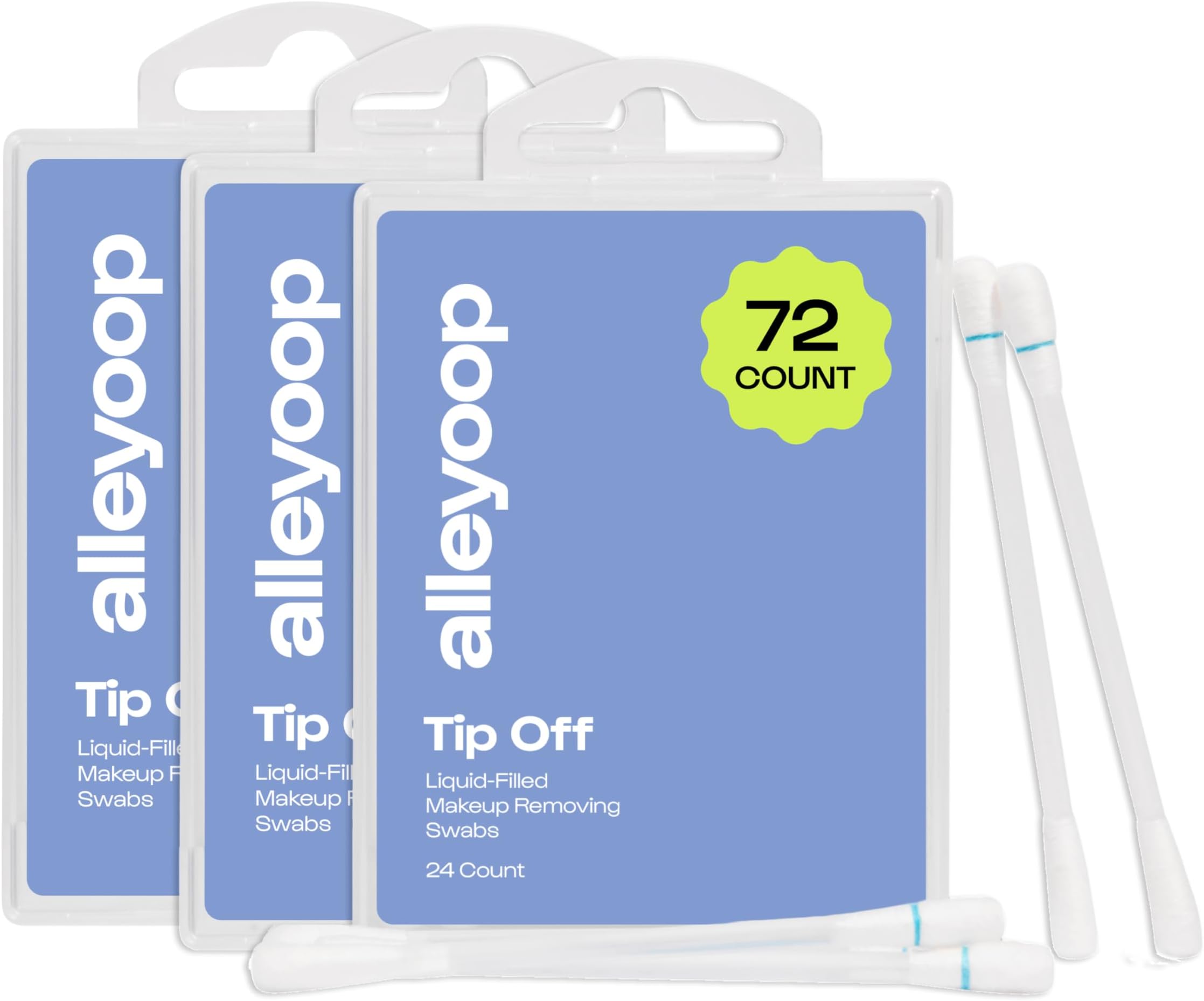 Amazon.com: Alleyoop Cotton Swabs for Makeup, Tip Off Liquid-Filled ...