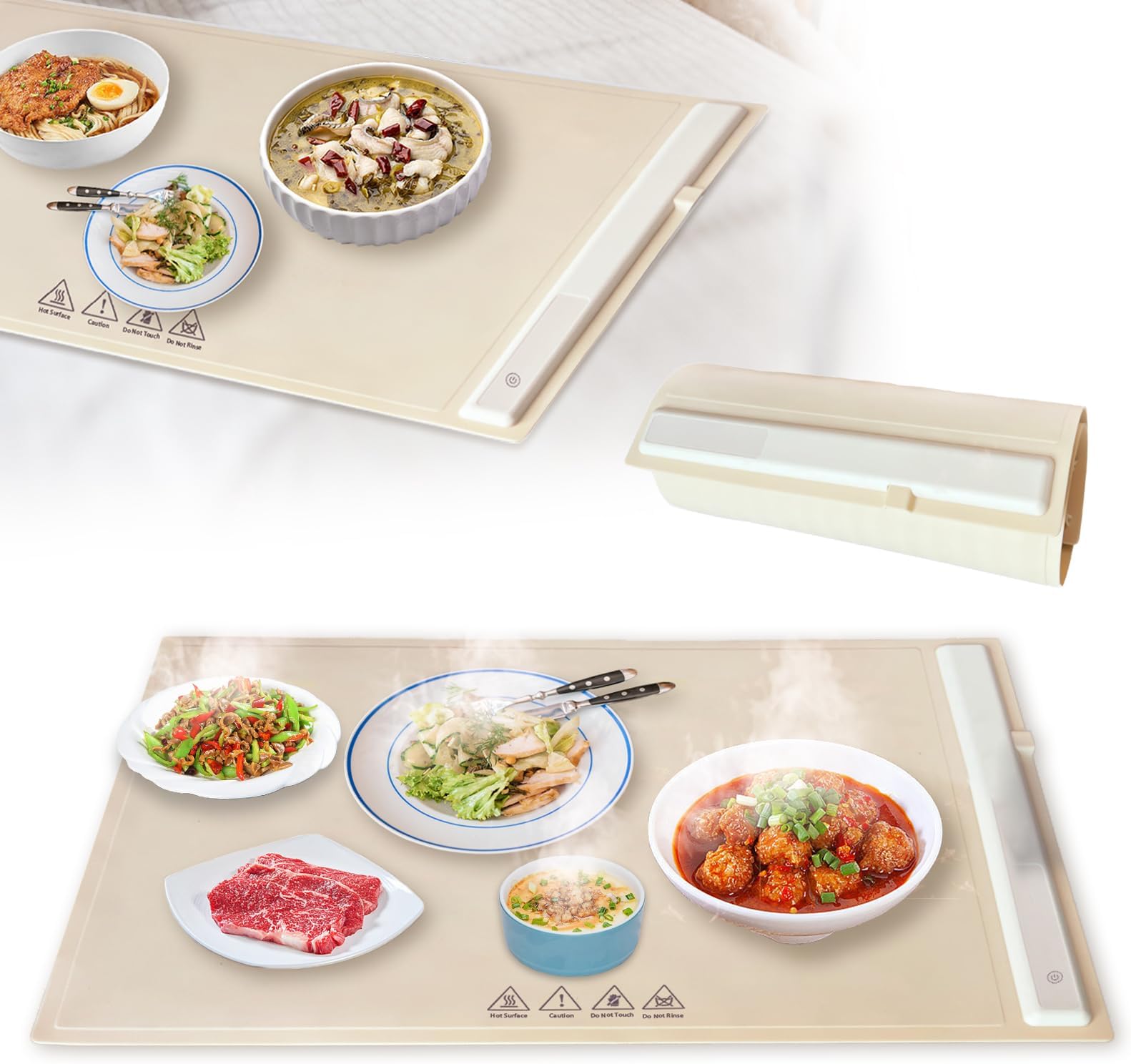 Amazon.com: WUEURU Electric Warming Tray, Portable Electric Food ...