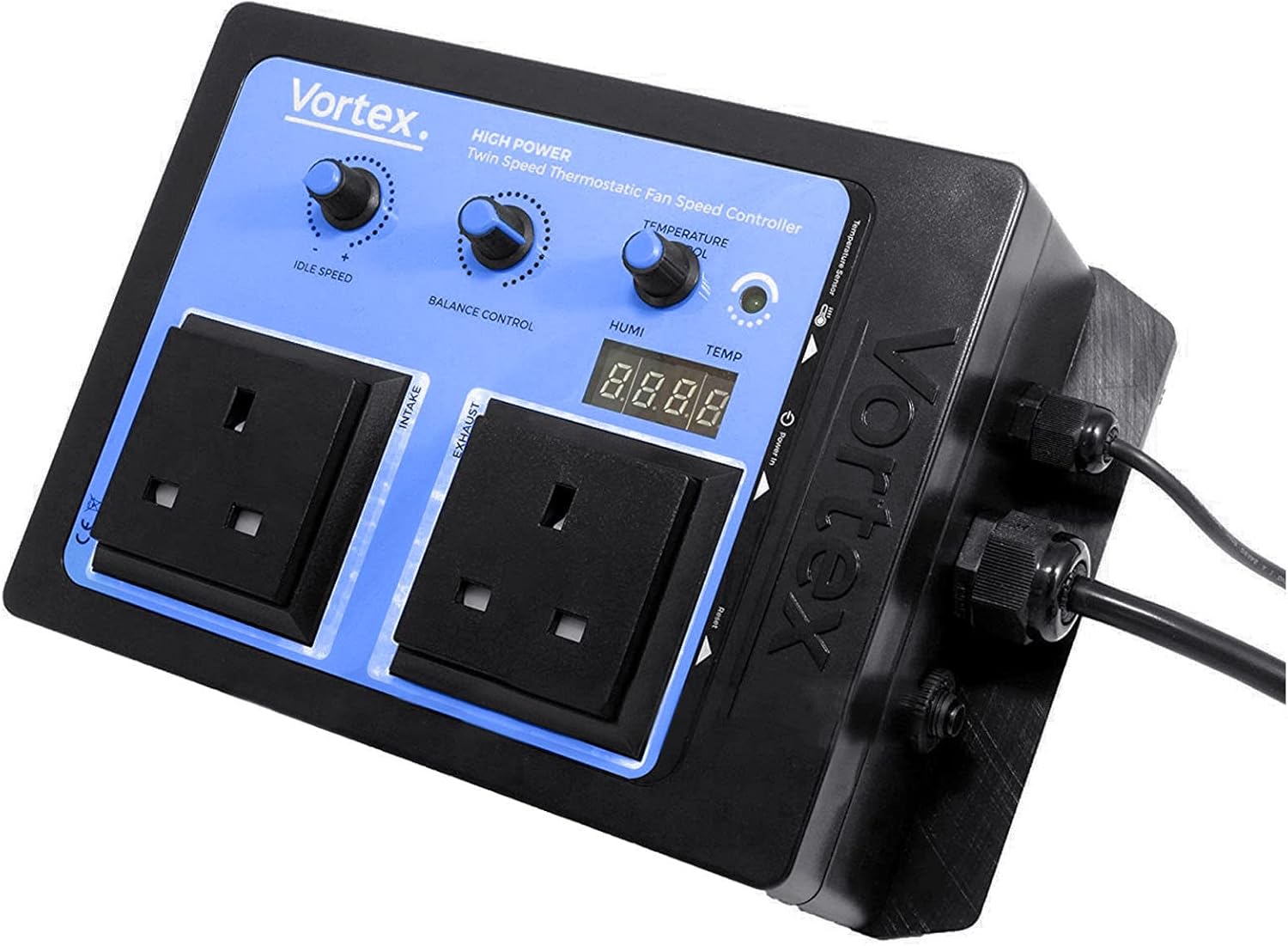 Vortex Twin Speed Fan Controller, Thermostatic Temperature Adjustable ...