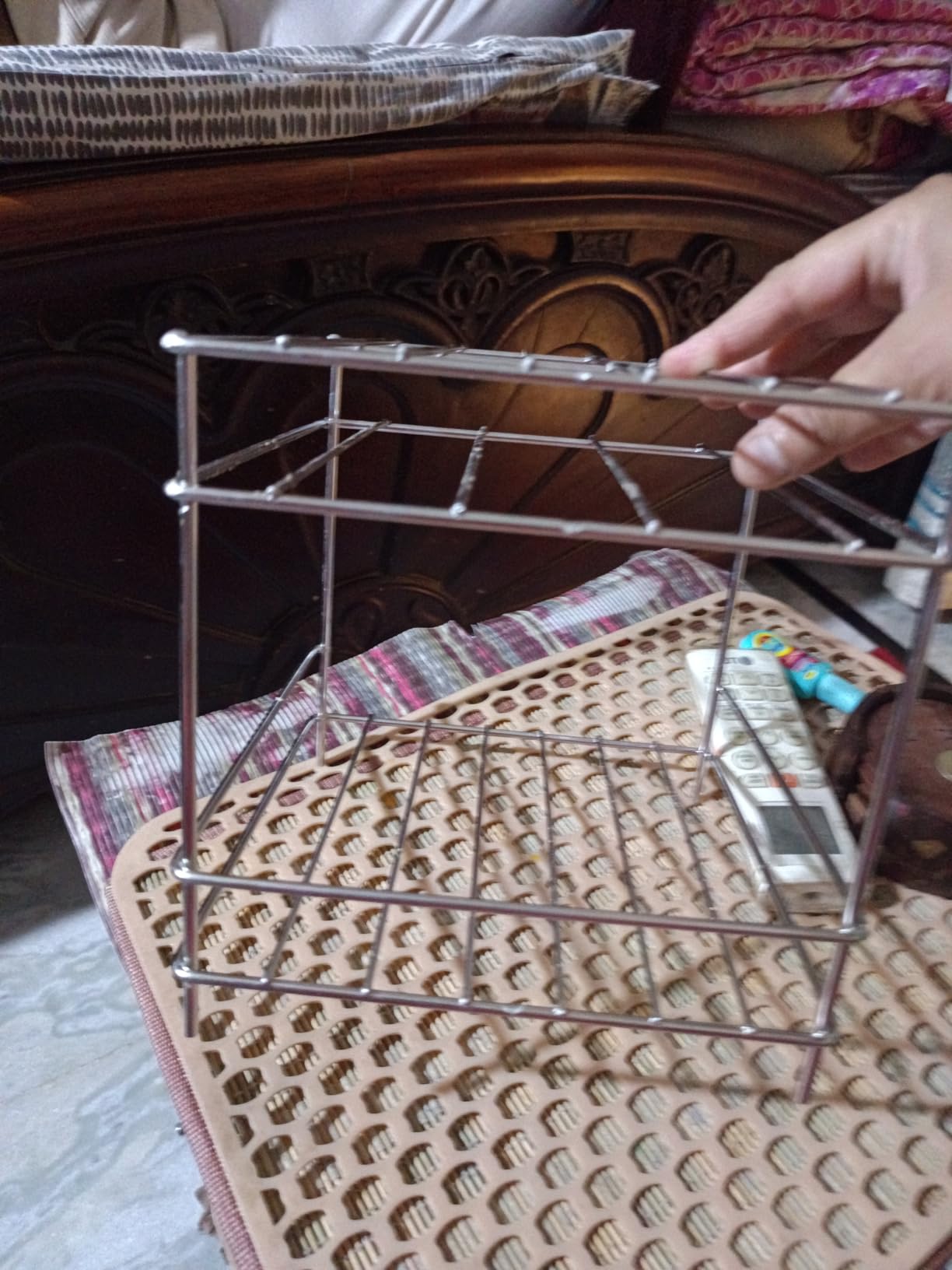 CR18 COLLECTION Heavy Steel Matka Stand with Glass Stand Pot Stand ...